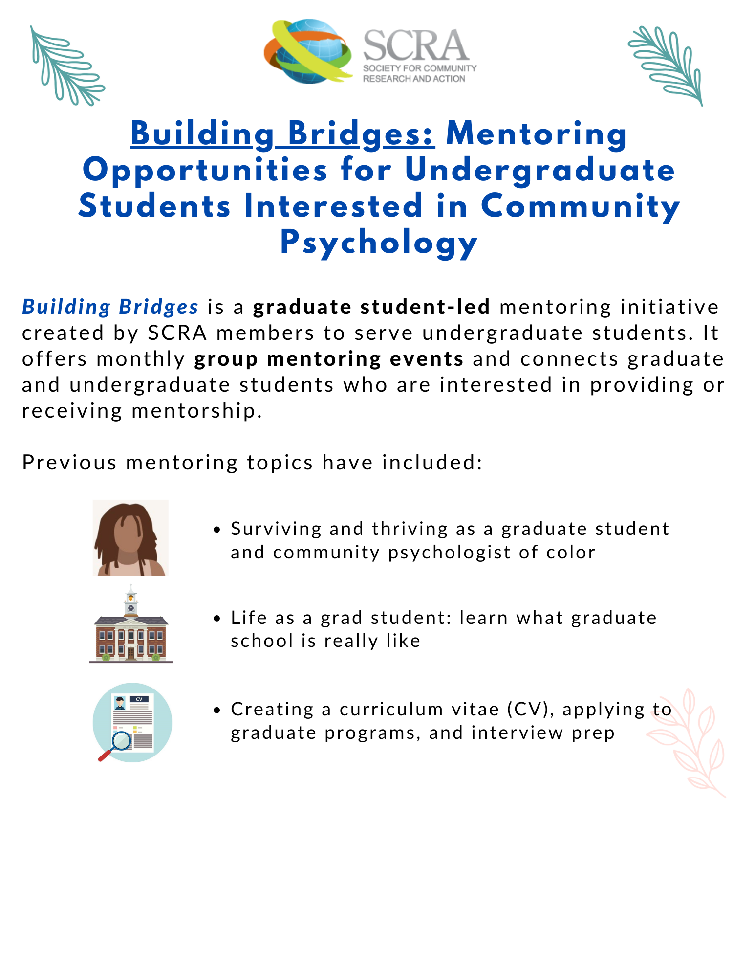 Building Bridges – SCRA